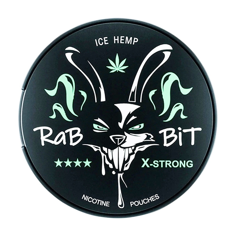 Rabbit Ice Hemp Nicotine Pouches From £3.4 - UK #1 Site - Buy Online